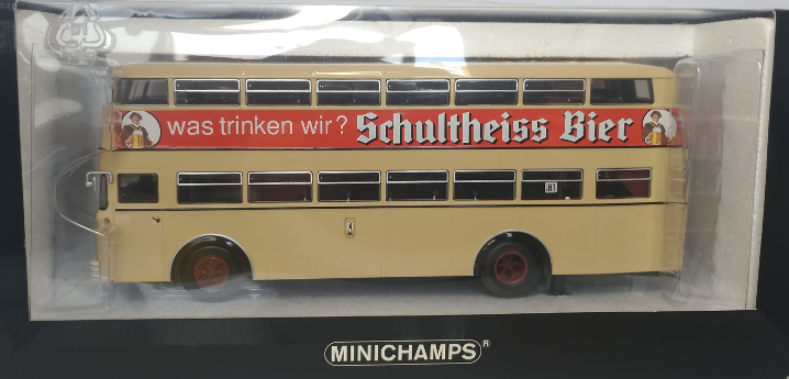 MINICHAMPS BUSSING D2U Double-Decker Bus 1/43 – Model Zone